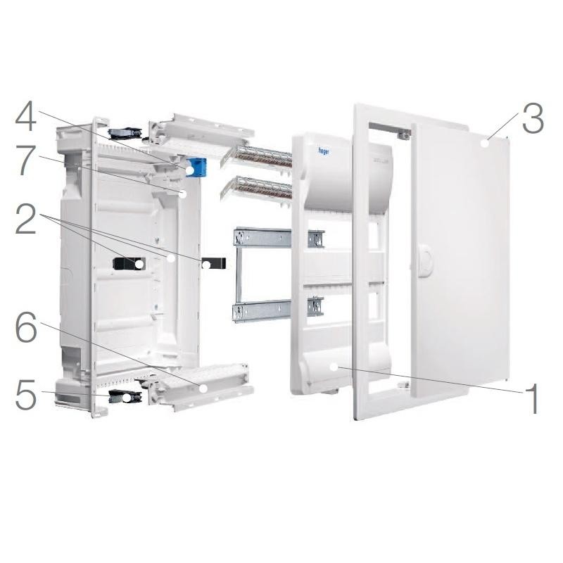 ROZDZ.3*12 PT VOLTA VU36NE D.BIAŁE METALOWE HAGER